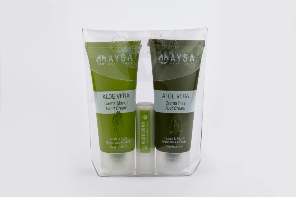 PACK MANOS, PIES Y LABIAL ALOE VERA – Aysa Skin Care